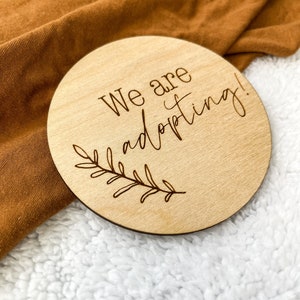Adoption Announcement Sign, We're Adopting, Adoption Photo Prop ...