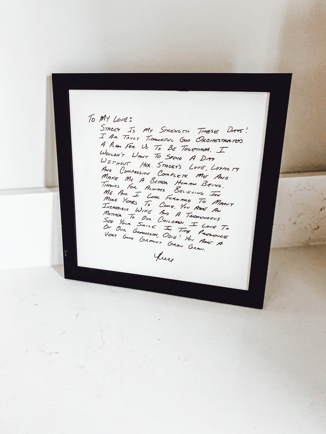 Custom Engraved Wood Handwriting Sign, Personalized Handwriting Sign ...