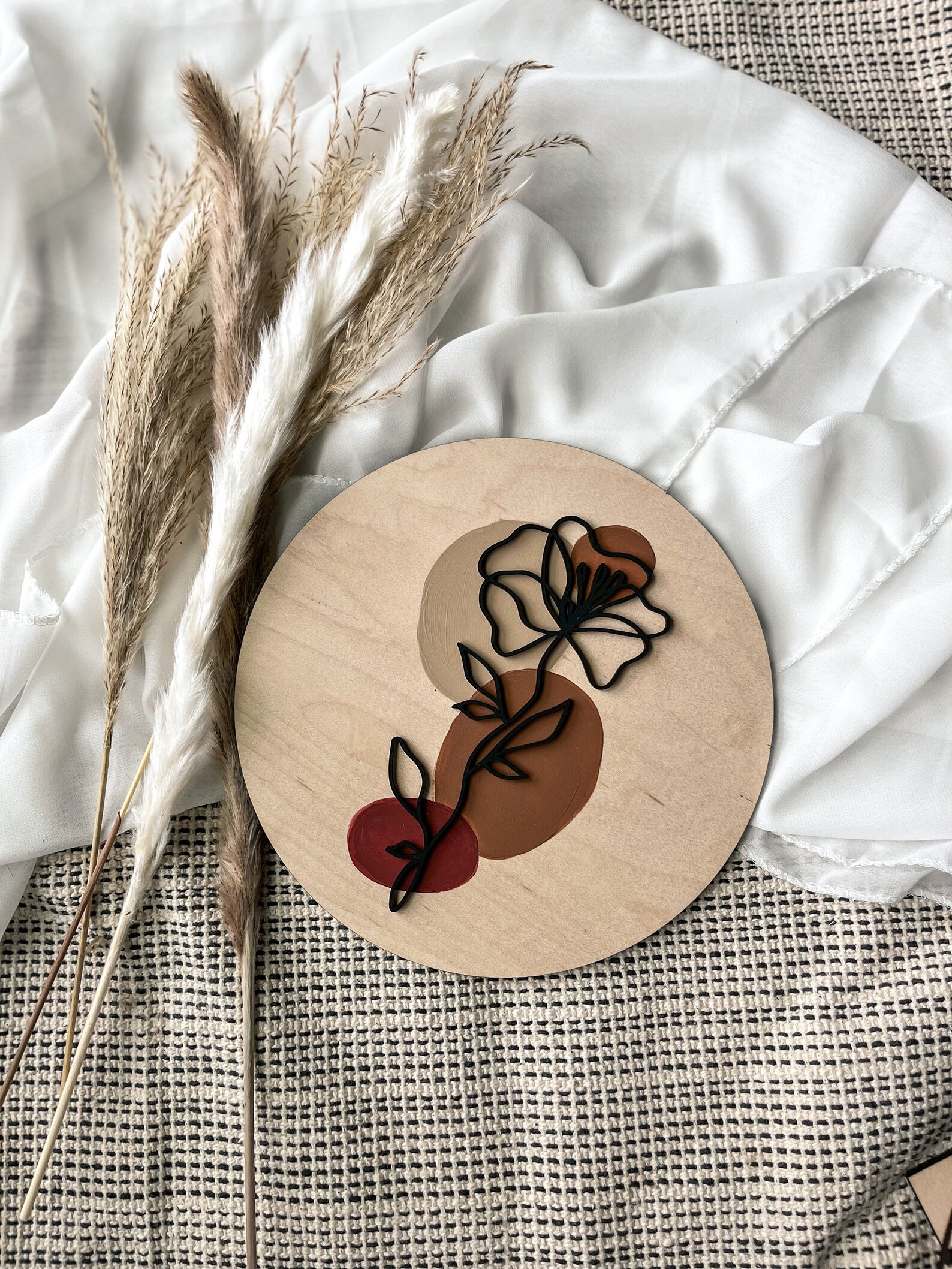 Boho Floral Wood Sign Modern Wall Decor Feminine Wall Art - Etsy