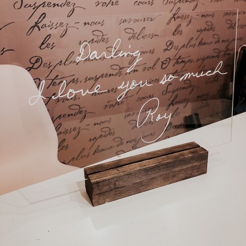 Custom Engraved Handwriting Sign Personalized Handwriting | Etsy