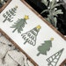 Modern Christmas Tree Sign, Tree Line Drawing Sign, Christmas Hanging ...