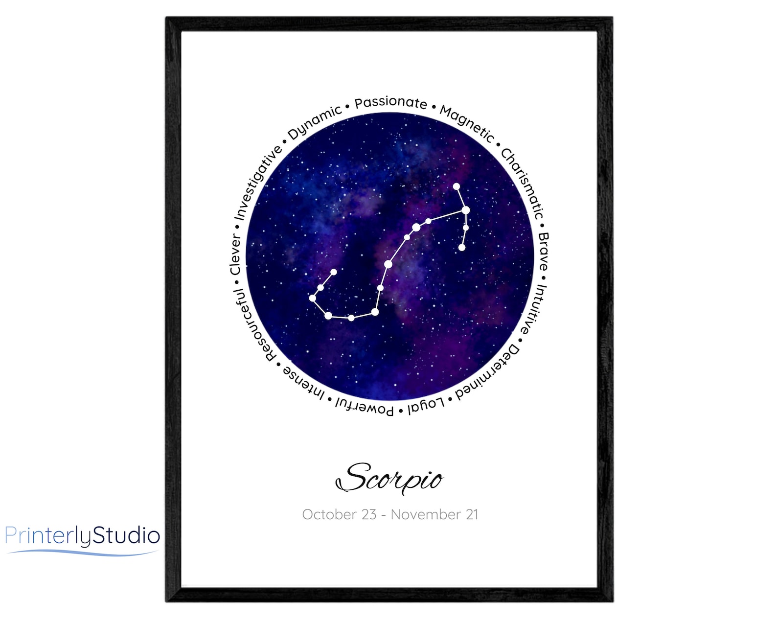 Scorpio Constellation, Printable Art, Home Decor, Digital Prints ...