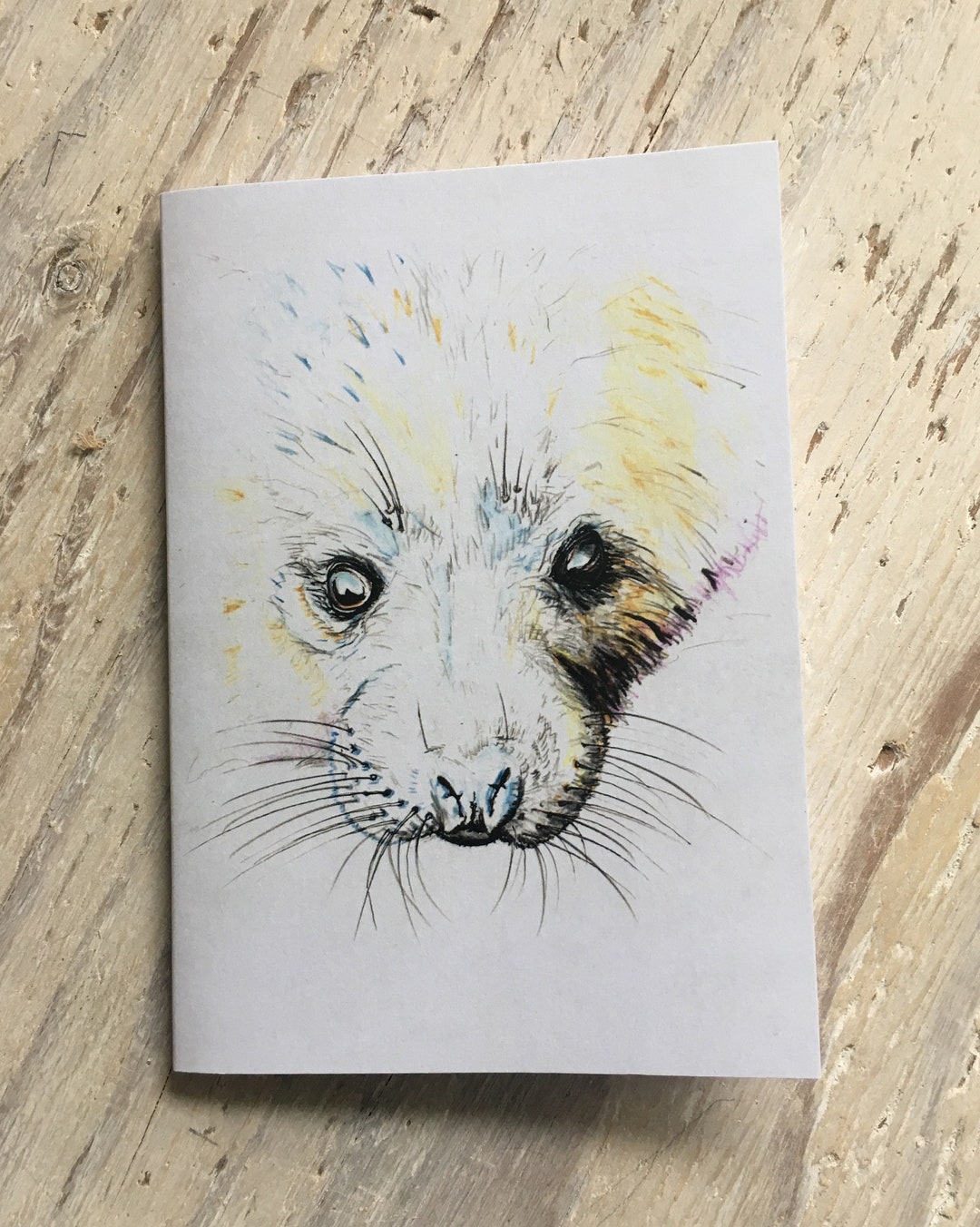 Seal Pup Recycled Pocket Notebook | Grey Seal Pup Notebook | Gift for ...