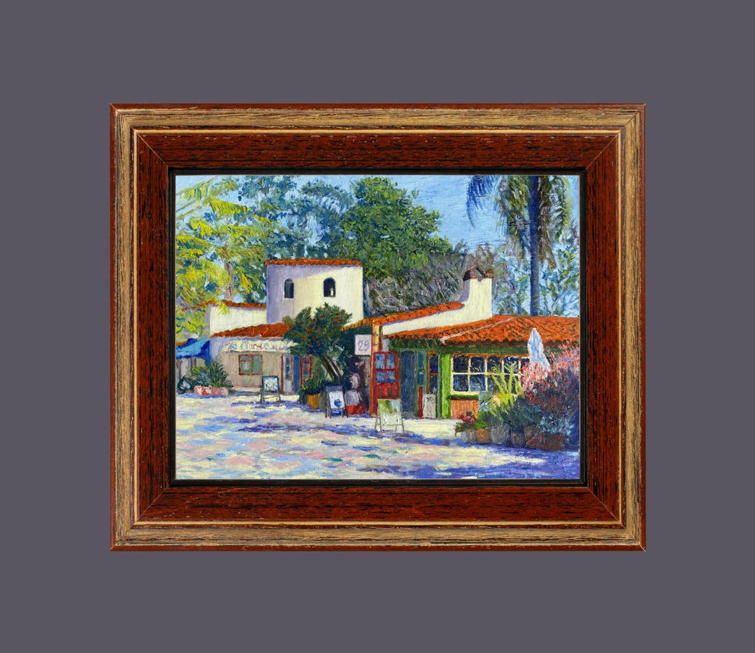 Original Impressionist Oil Painting, Architectural Street Scene Wall ...