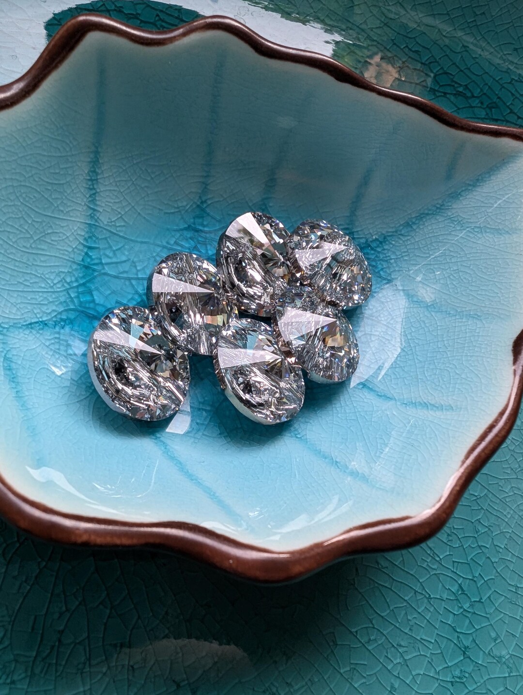 Swarovski Crystal Buttons 16mm Buttons - Etsy