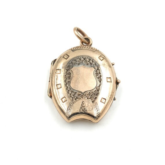Victorian Horseshoe Watch Fob Locket // Victorian Loc… - Gem