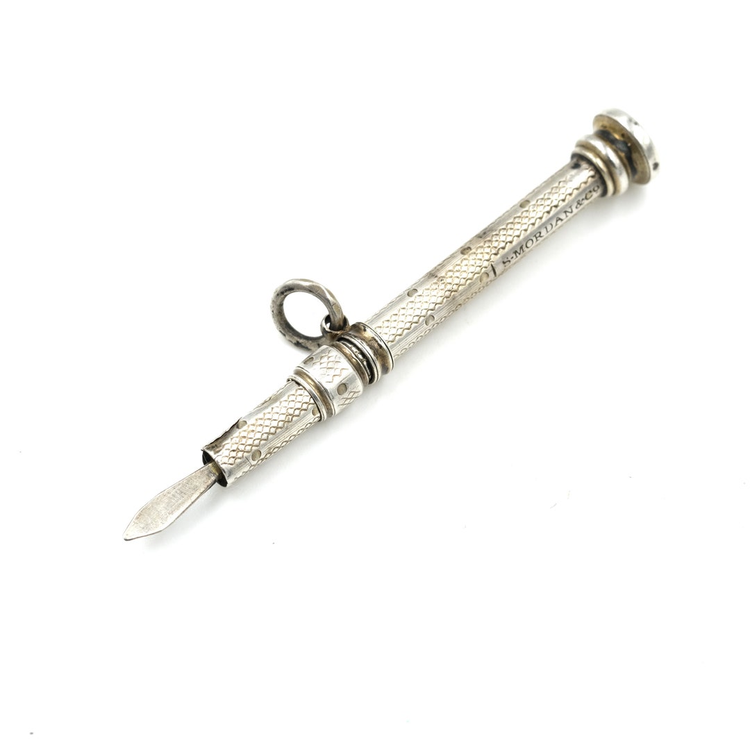 Antique Sterling Silver S Mordan & Co Toothpick Pendant 1.89 ...