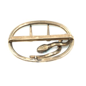 Antique Victorian Snake Buckle 2.1 // 1880s Turquoise Snake Jewelry ...