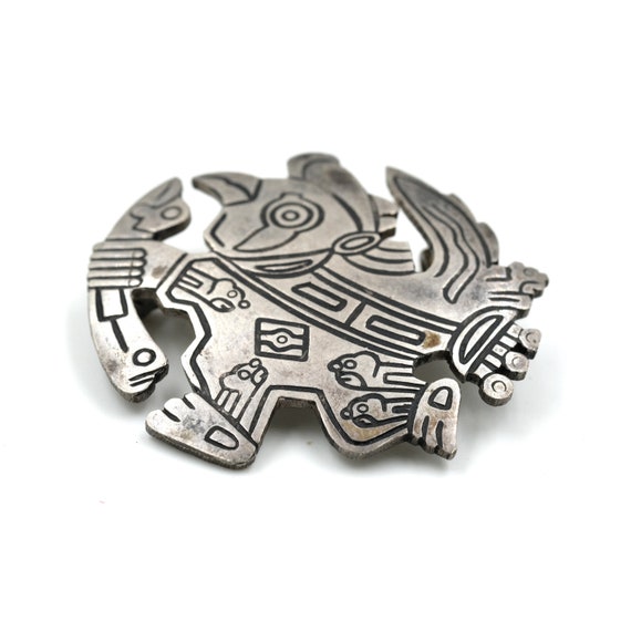 Vintage Peruvian Sterling Brooch // Peruvian Bird // … - Gem