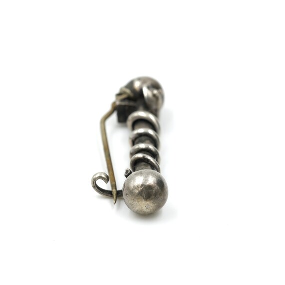 Antique Sterling Snake Brooch // Victorian Snake Pin … - Gem