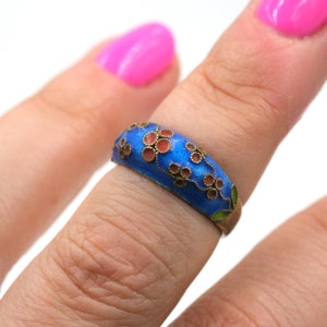 Vintage Gilt Silver & Enamel Berry Ring - Size 5 (adjusts) // Vintage ...