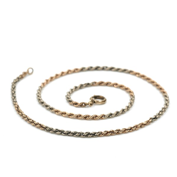 Two Tone Rope Ring - Etsy