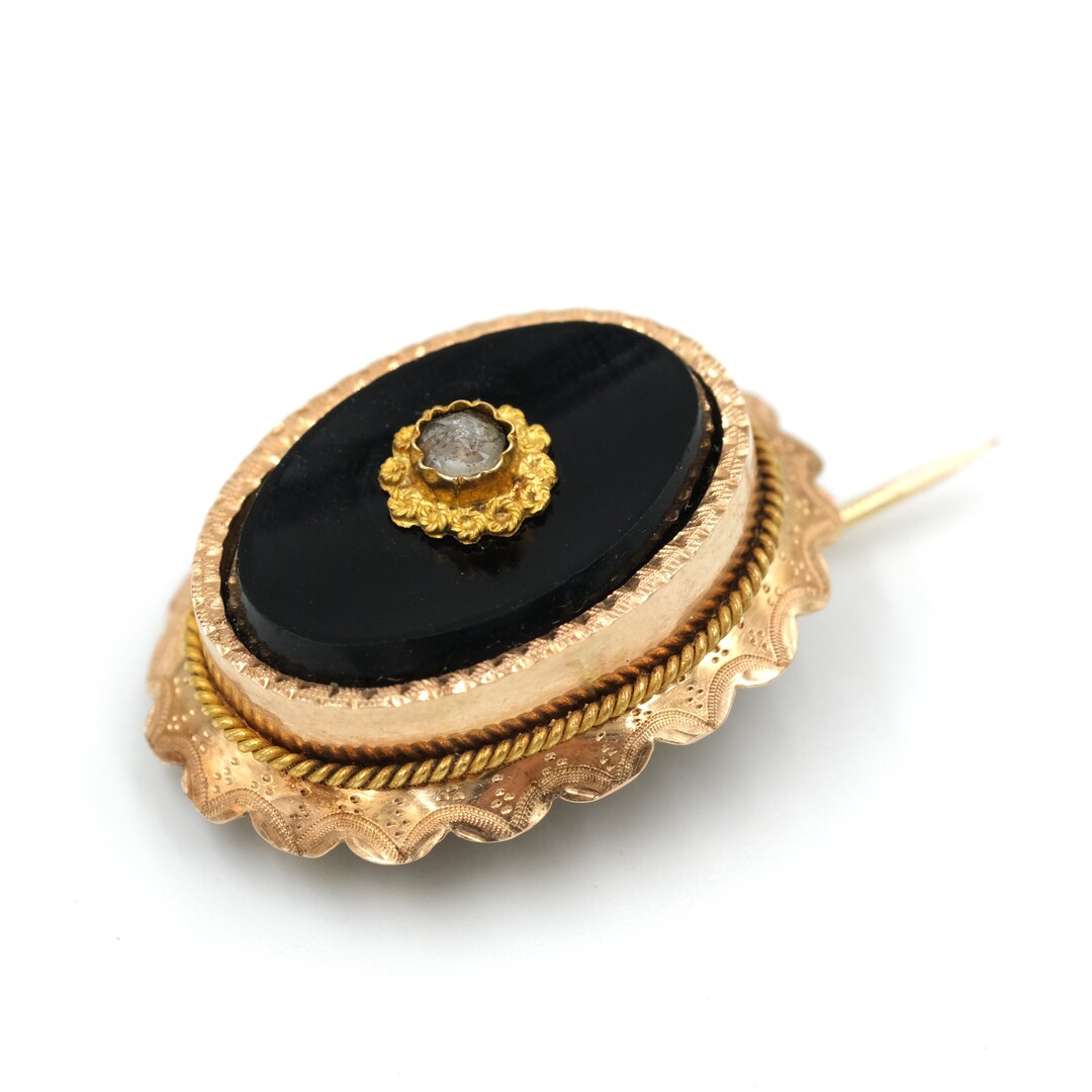 Antique Solid 14K Pink & Yellow Gold Dutch Brooch // Antique Gold ...