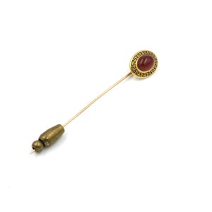 Vintage 14k Gold Greek Key Stick Pin 2.5" // 14k Stick Pin // Classic ...