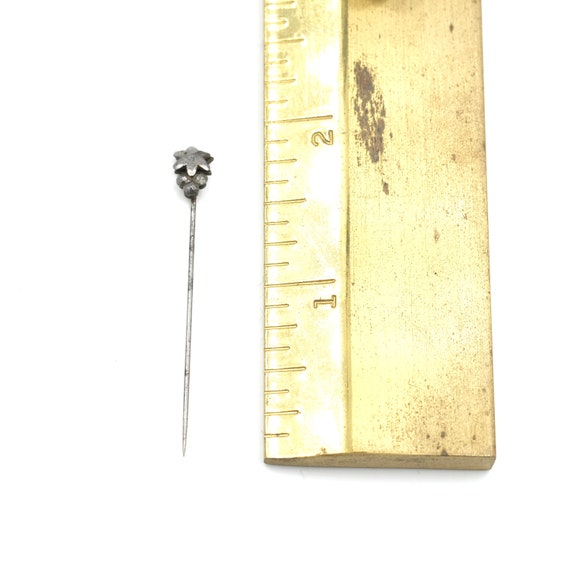 Antique Cut Steel Stick Pin // Tiny Cut Steel Tie Pin… - Gem
