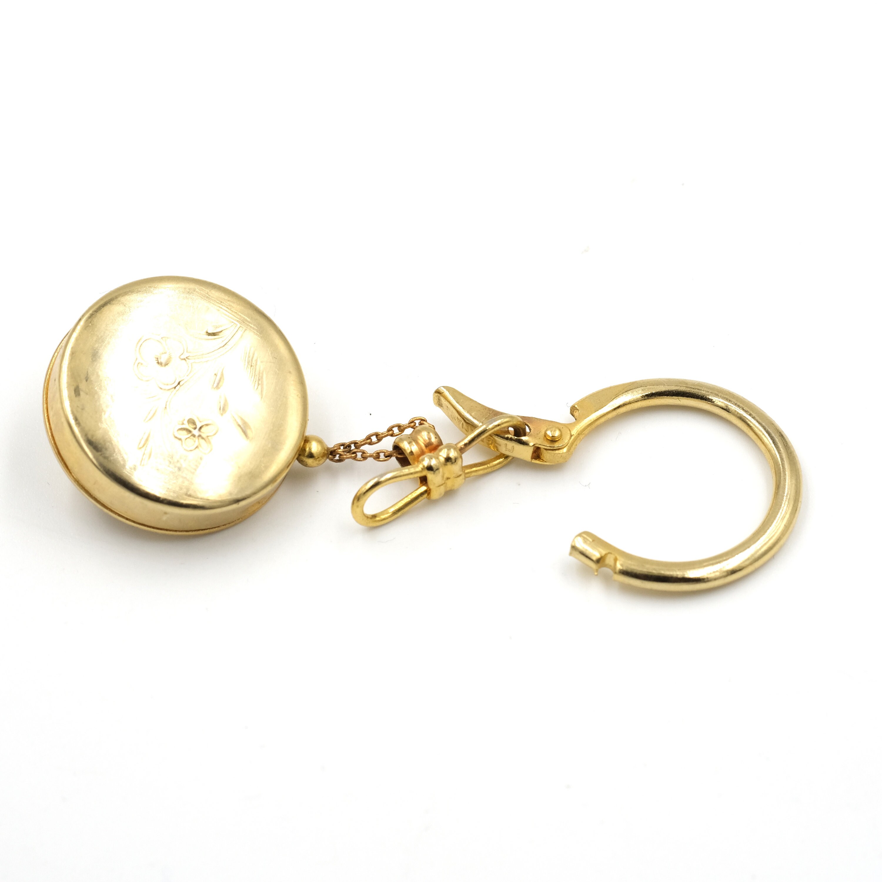 Gold Toned Telescoping Key Ring Pin // Vintage German // Gold Toned ...