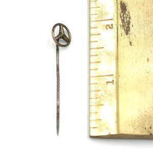 Vintage Mercedes Stick Pin // Mercedes Tie Pin // Silvertone Stick Pin ...
