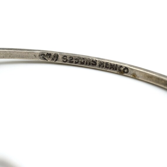 1970s Taxco Sterling Treble Clef Bangle // Music Note… - Gem