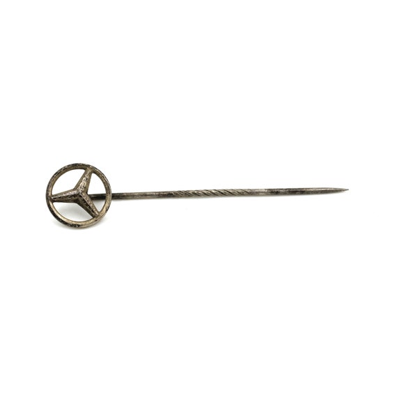 Vintage Mercedes Stick Pin // Mercedes Tie Pin // Sil… - Gem