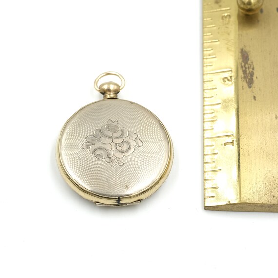 Antique Victorian Engraved Locket // Pocket Watch Sty… - Gem