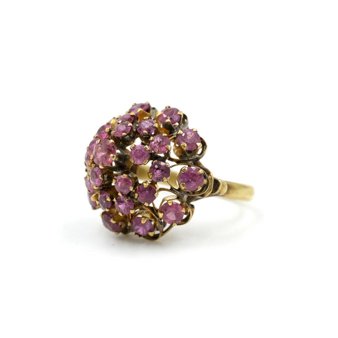 Vintage 14kt Gold & Ruby Princess Ring // Vintage Ruby Ring // 14kt ...