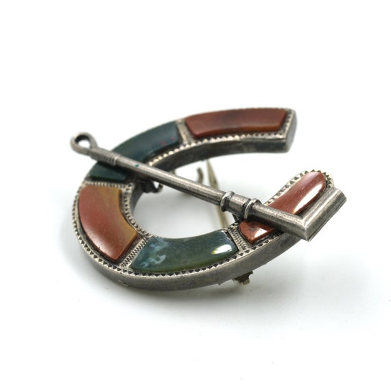 Antique Scottish Sterling Horseshoe Pin // Victorian … - Gem