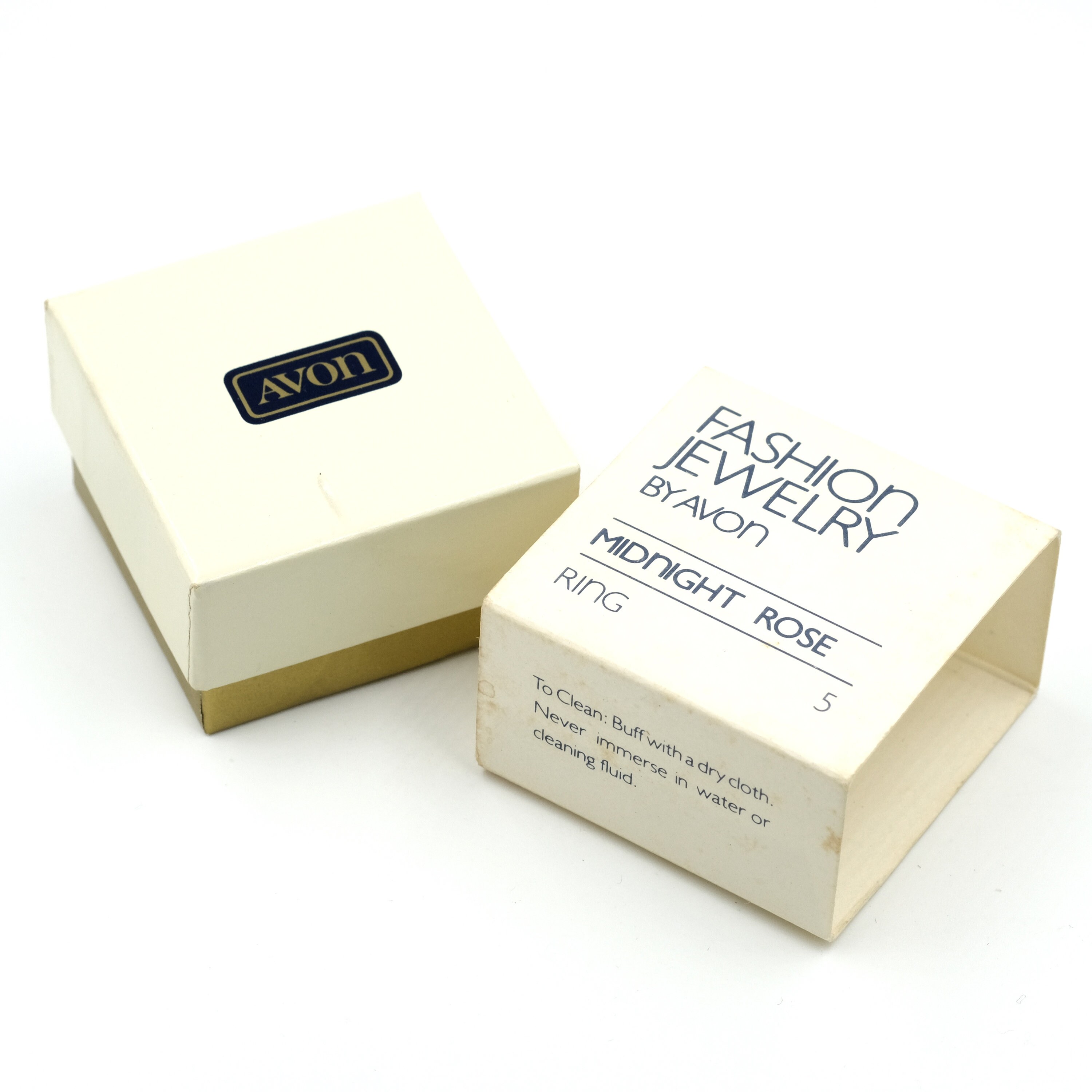 1981 Avon Midnight Rose Ring // New Old Stock // Gold Tone | Etsy