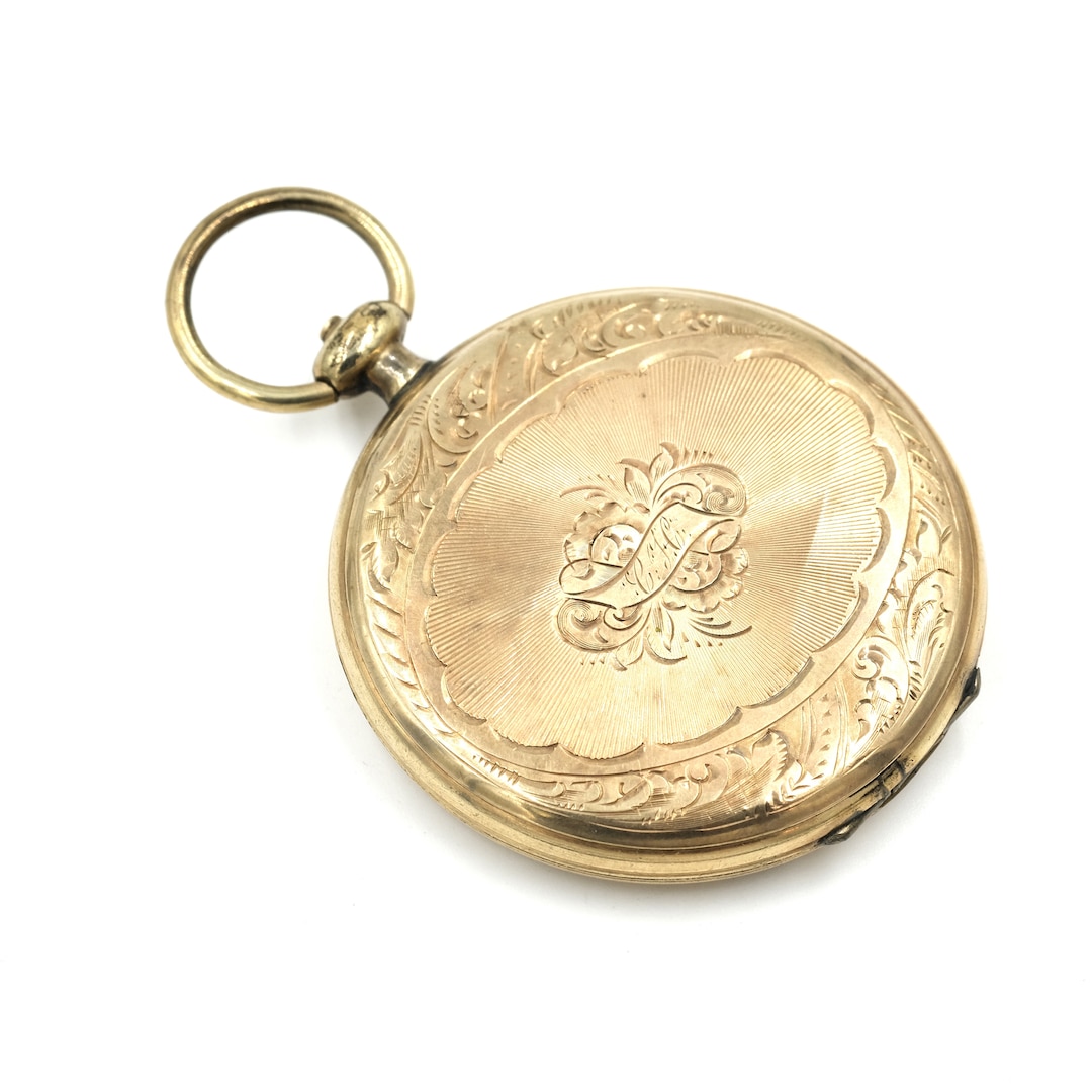 As is Victorian Locket With Original Tintype Photo // Pocket Watch ...