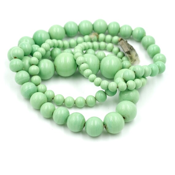 Vintage Glass Bead Necklace 225 Handmade Necklac Gem