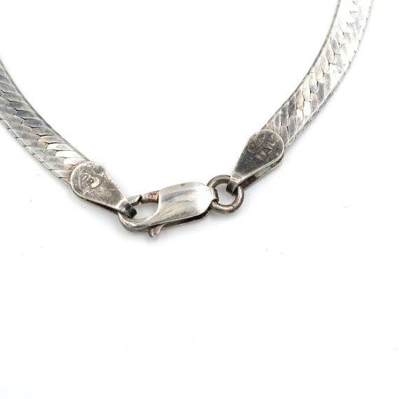 1990s Italian ~30" Herringbone Chain // Classic Vinta… - Gem