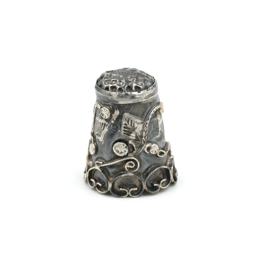 Vintage Mexican Sterling Thimble // Vintage Thimble // Fancy Thimble ...