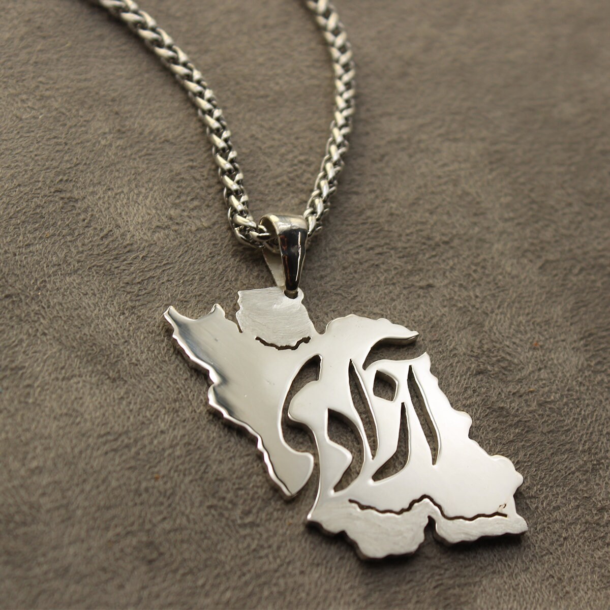 Iran Map Freedom Azadi Necklace Pendant Chain - Etsy
