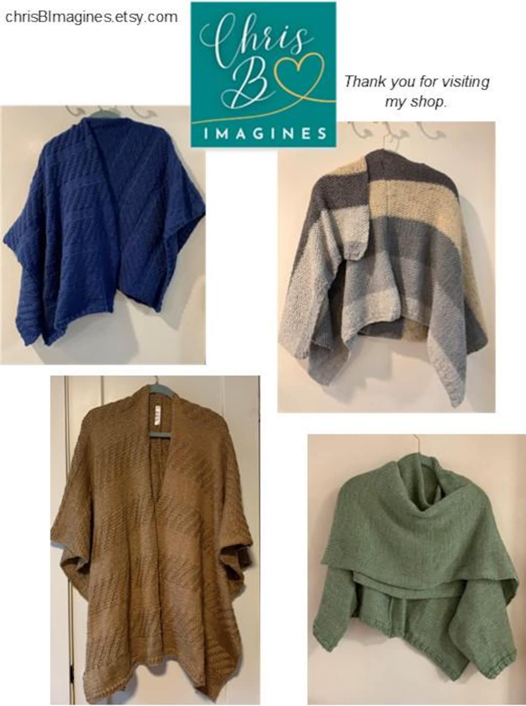 Shawls-hand Knitted-wrap-around. All Shawls Made to Order. Prices Vary ...