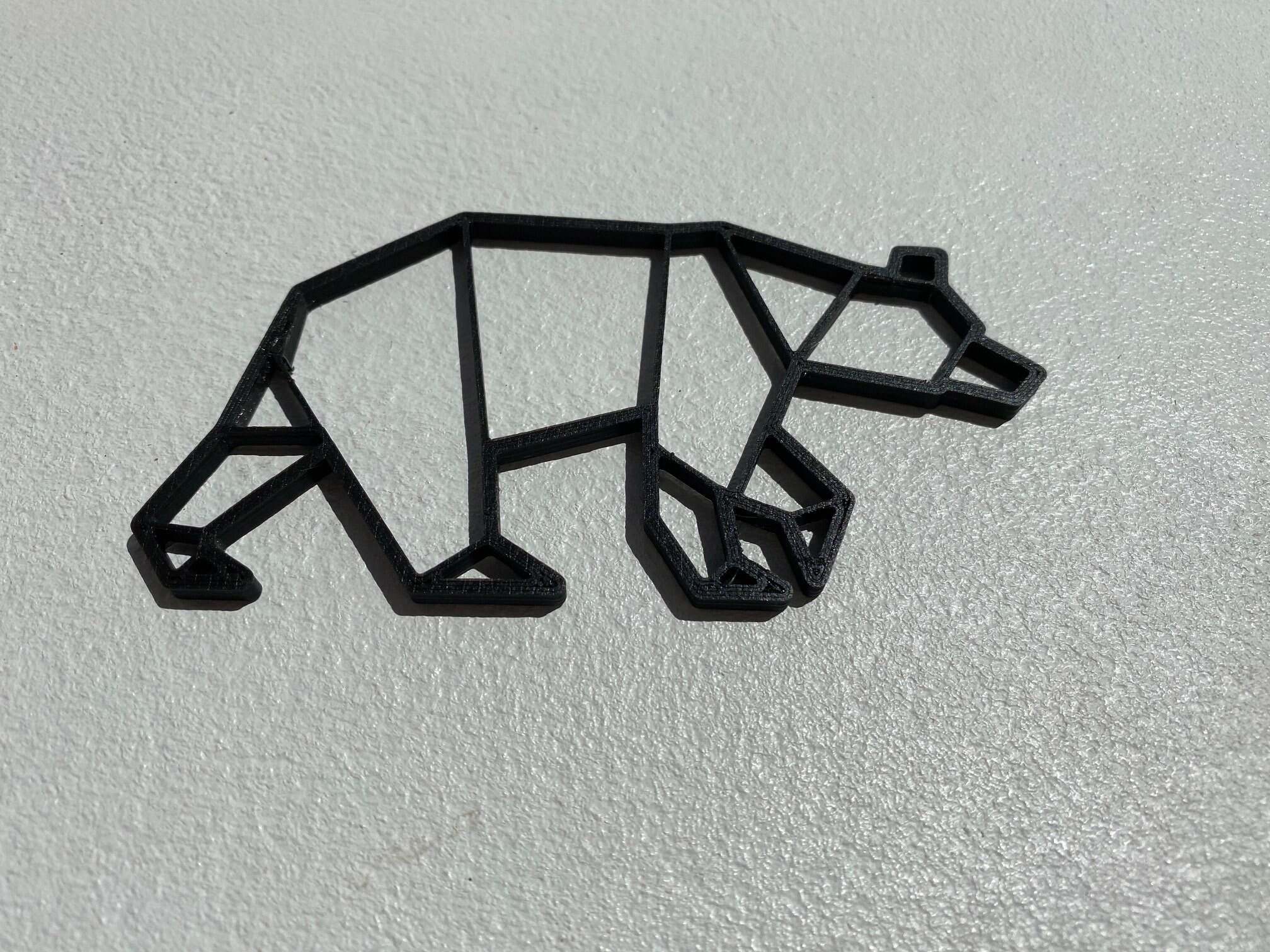 Geometric Bear in 3D - Etsy