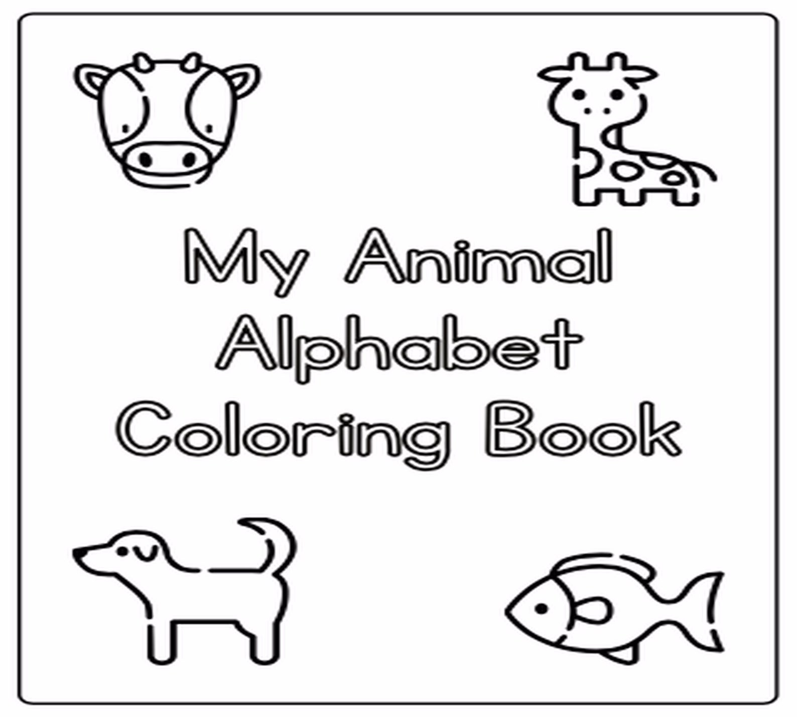 27 Page Printable ABC Animal Coloring Book Worksheets | Etsy