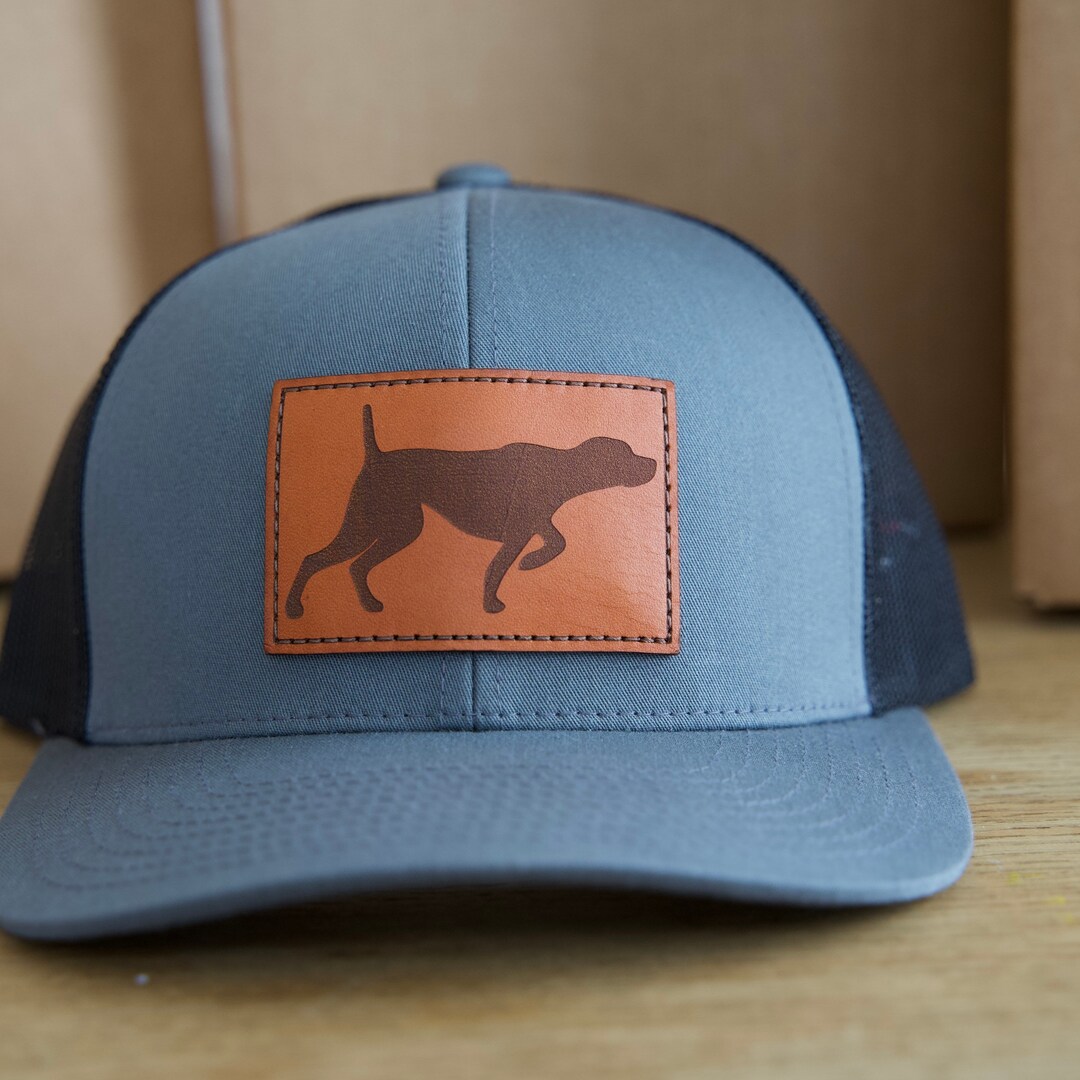 Bird Dog Leather Patch Hat | Bird Hunting Hat- Hunter’s Gift | German ...