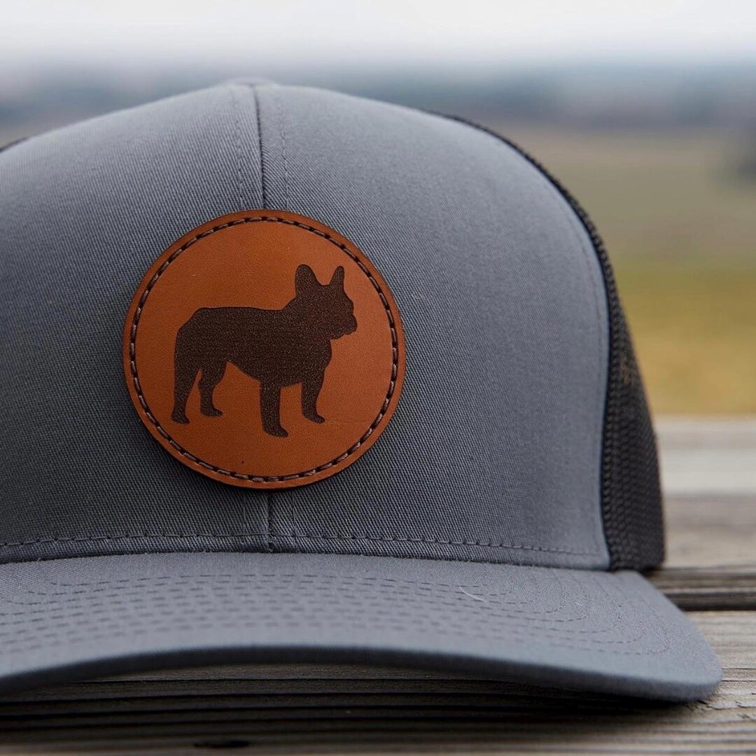 French Bulldog Round Patch Hat | Frenchie| Frenchie Puppy Gift | French ...