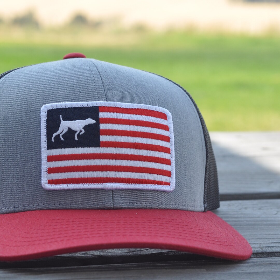 Red, White & Bird Dogs Hat | German Shorthair Pointer Hat | GSP Gift ...