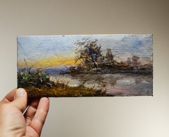 Small Oil Painting Original Miniature Oil Painting Mini - Etsy
