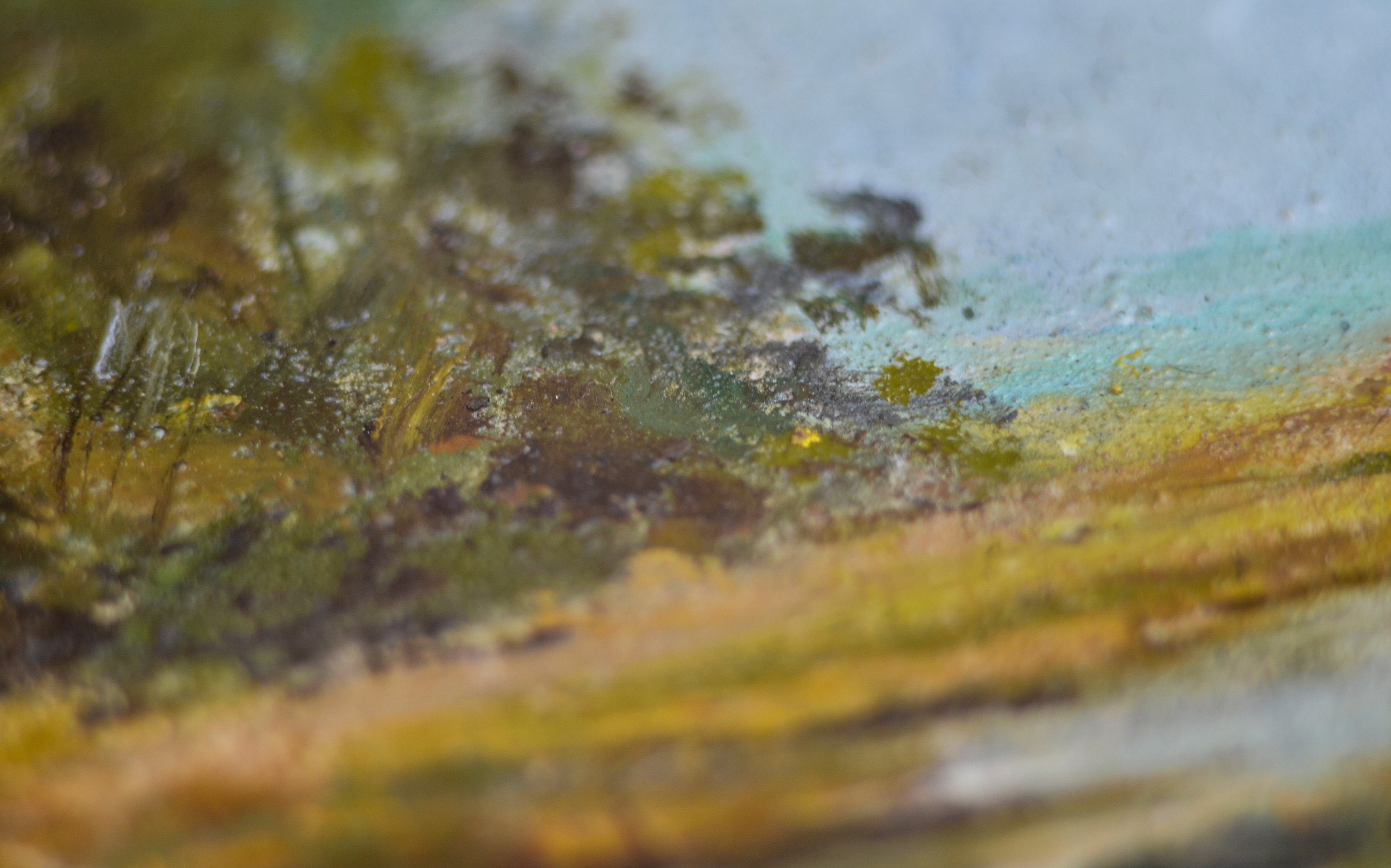 Collectable Miniature Painting With Landscape. Small Oil - Etsy