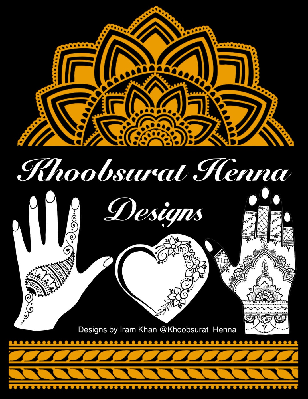 Henna Design Book With Over 100 Pages and Over 375 Designs PDF Digital ...
