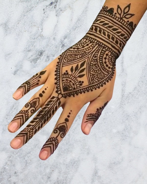 Best Selling Small Henna Cones With Henna Tattoo Sticker Chemical Free ...