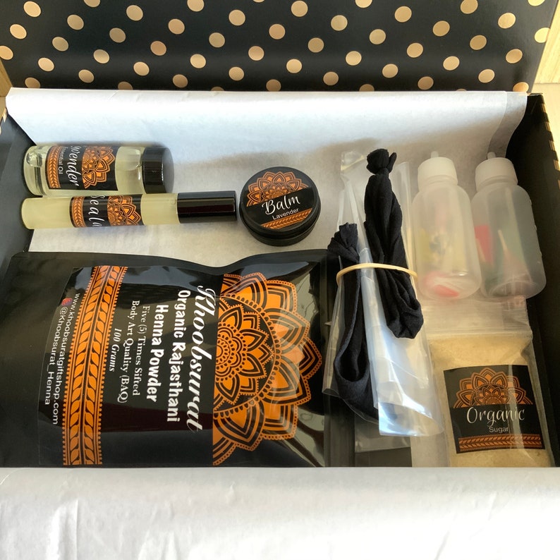 Ultimate DIY Henna Kit 100 Grams Henna Powder With Bottles, Aftercare ...