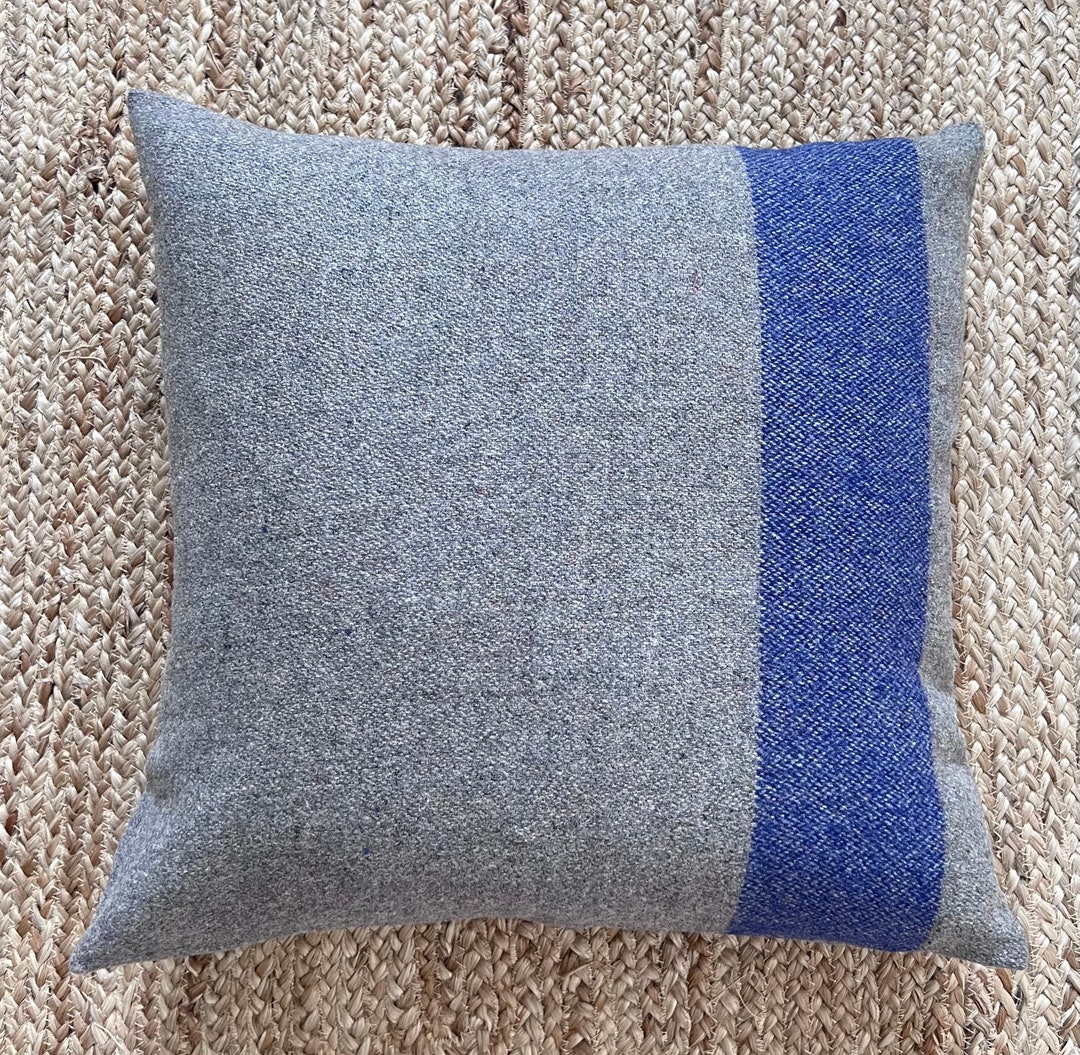 Upcycled Cushion Cover From a Vintage All Wool Blanket - Etsy