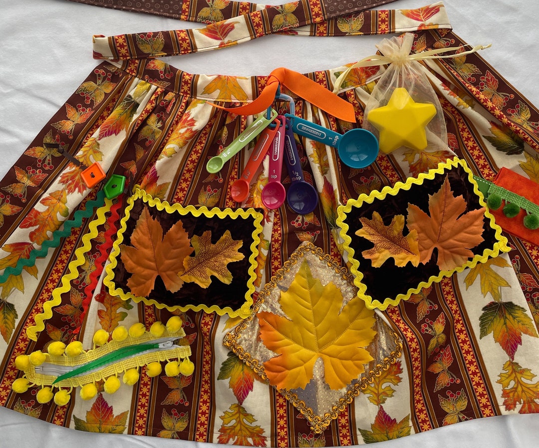 Fall Leaves Fidget Apron - Etsy