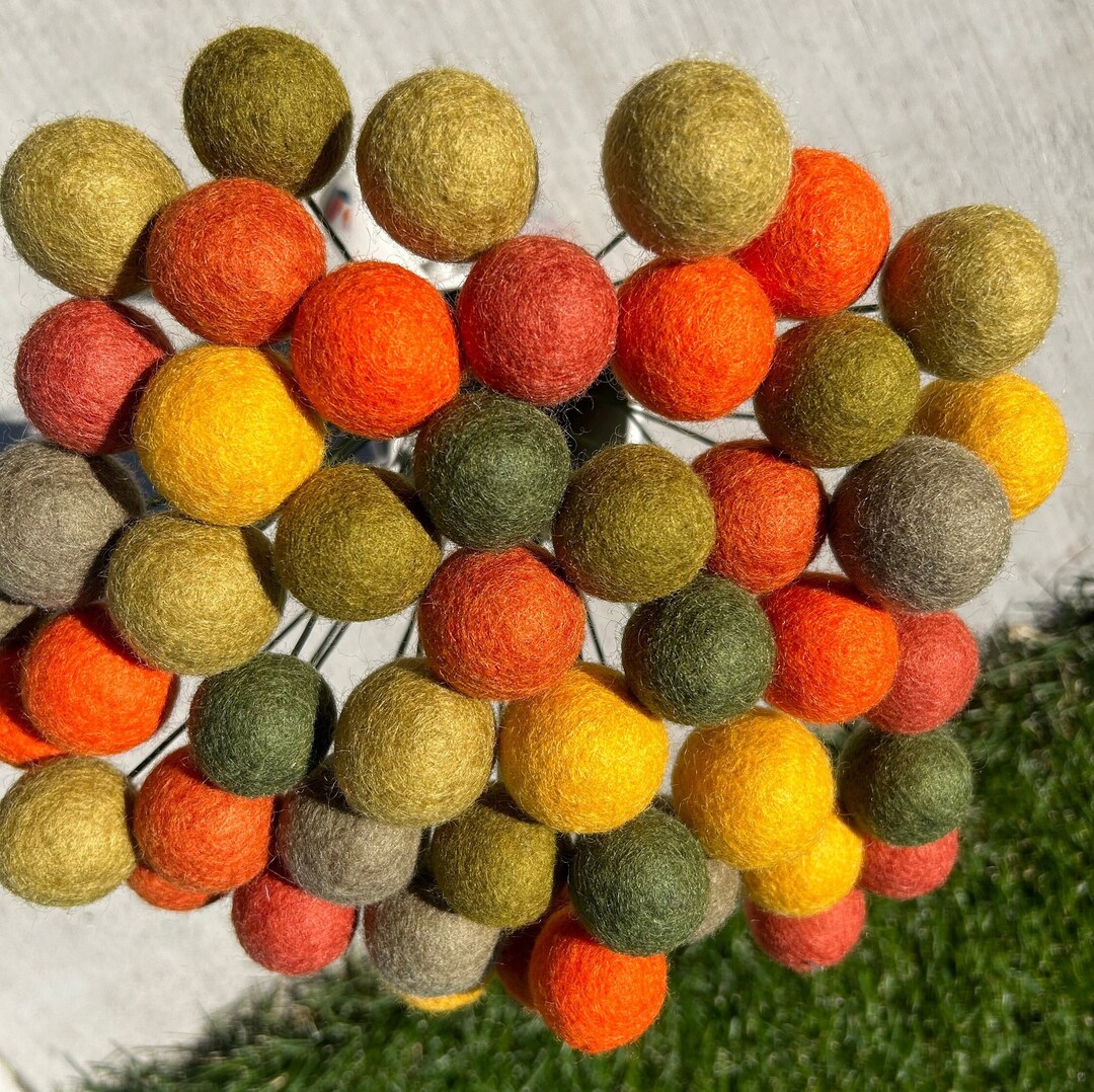 Billy Ball Bouquet in Fall Colors - Etsy