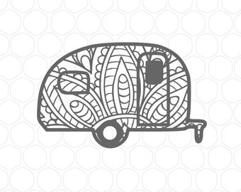 Mandala Camper Svg - Etsy