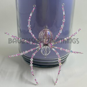 Luscious Pink Beaded Spider - Etsy