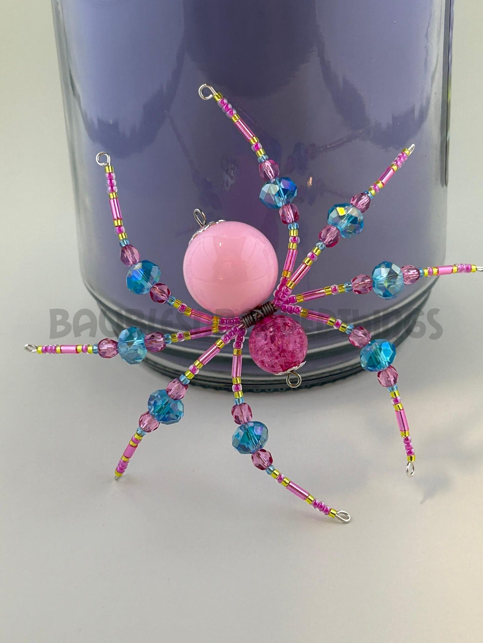 Cotton Candy Beaded Spider - Etsy