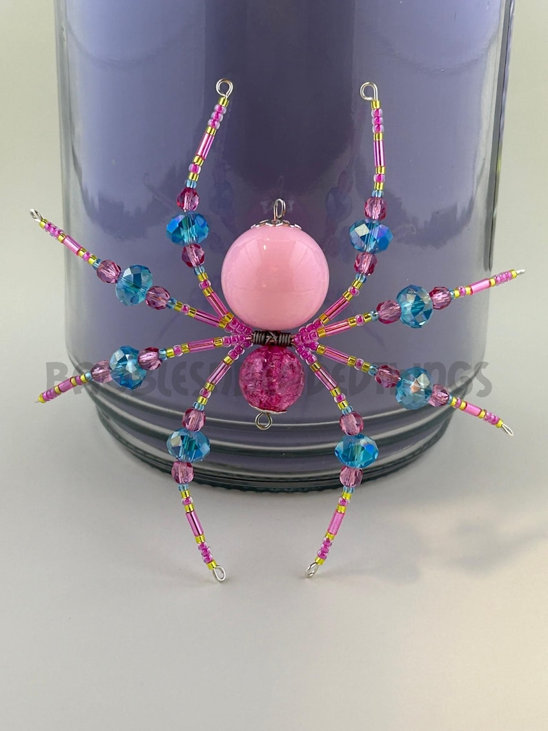 Cotton Candy Beaded Spider - Etsy